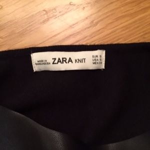 Zara | Tops | Zara Faux Leather Cross Top | Poshmark